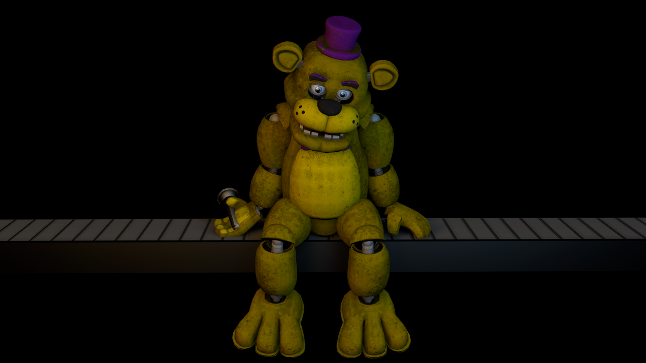 ORIGINAL FREDBEAR! Model By Scott Cawthon, Ported To Blender By Ceb ...