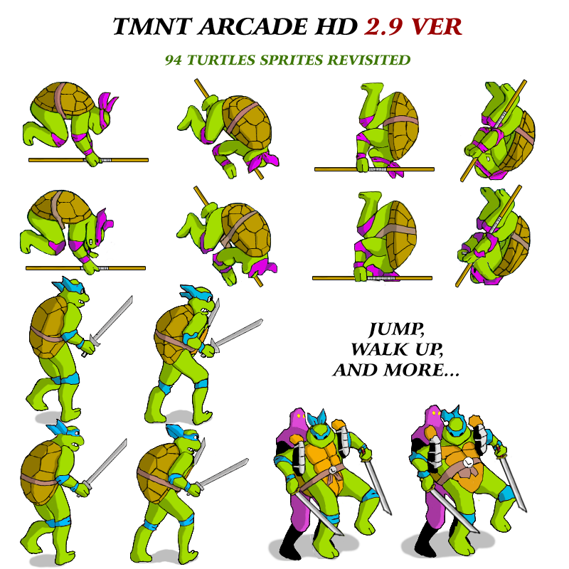 New build 2.9. Turtles sprites revisited (more than 100). Some bugs ...