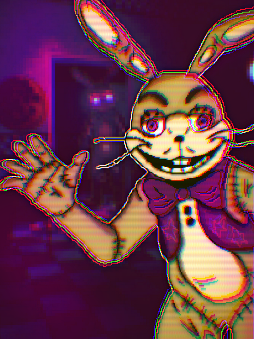 KostnicaZK on Game Jolt: "Glitchtrap PixelArt (By BanneX) #Fnaf # ...