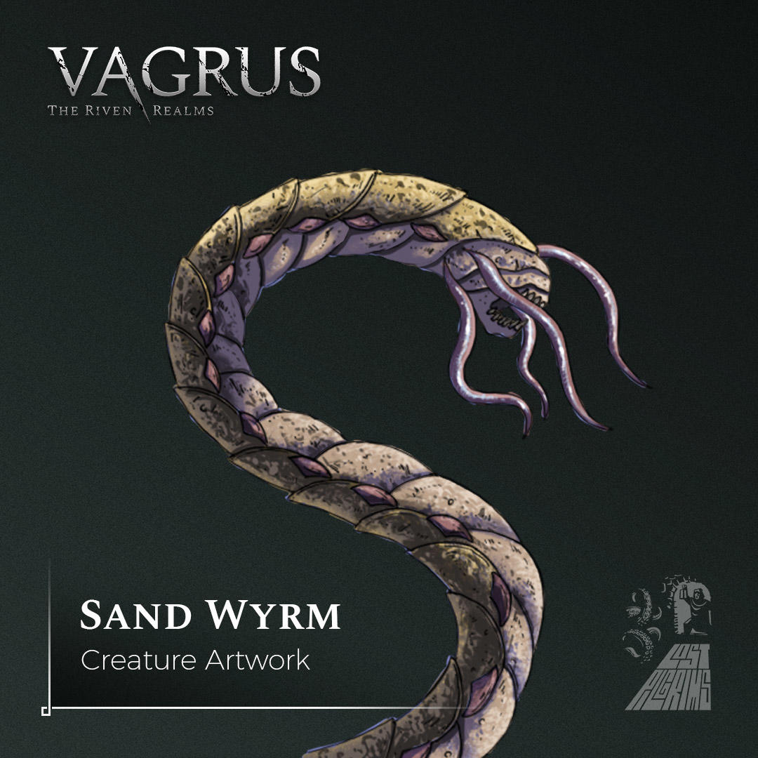 Creature Artwork - Sand Wyrm - Vagrus - The Riven Realms by LaresHill ...