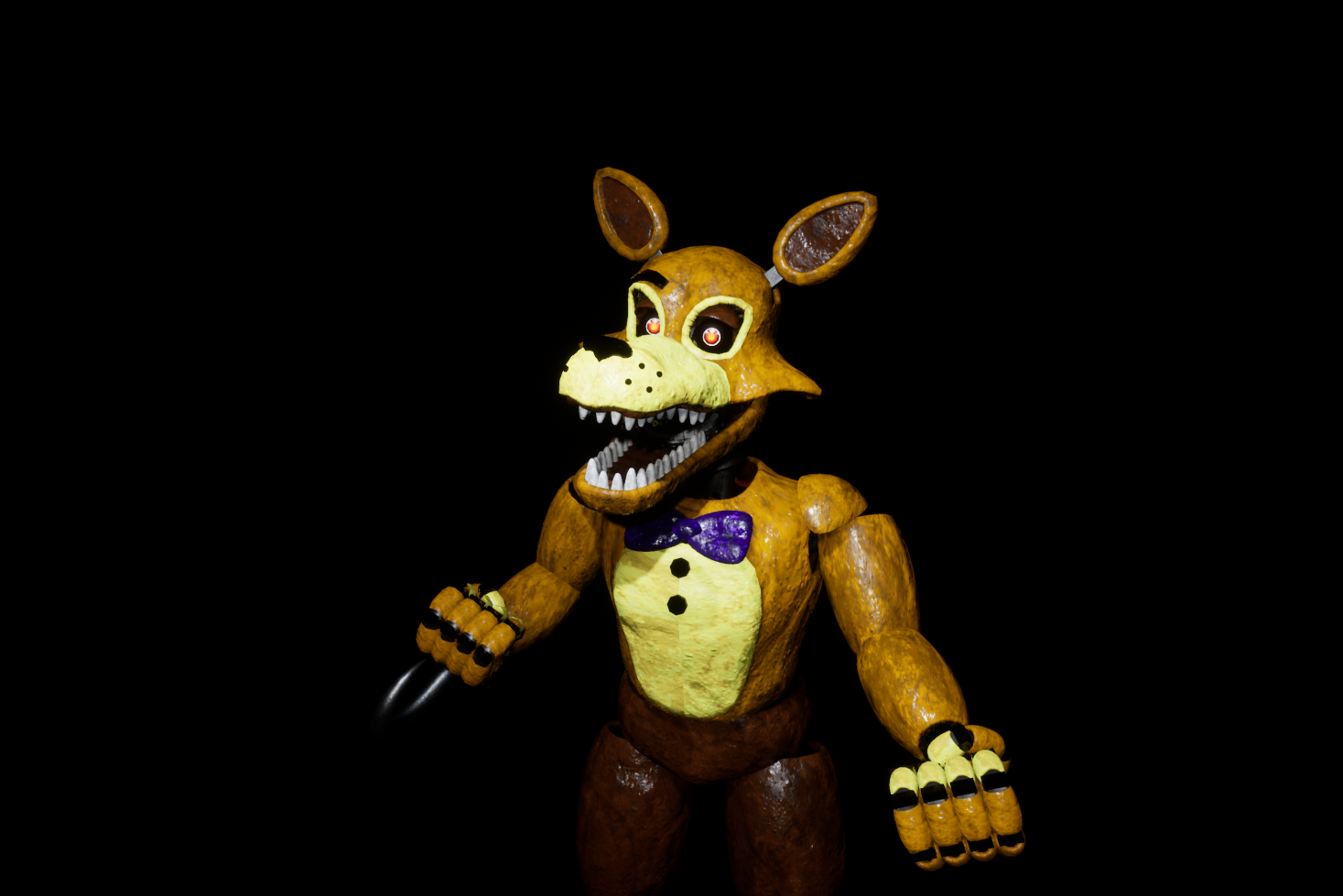 New Spring Foxy Model -by HipLawyerCat26 - Spring Locked at Fredbear's ...