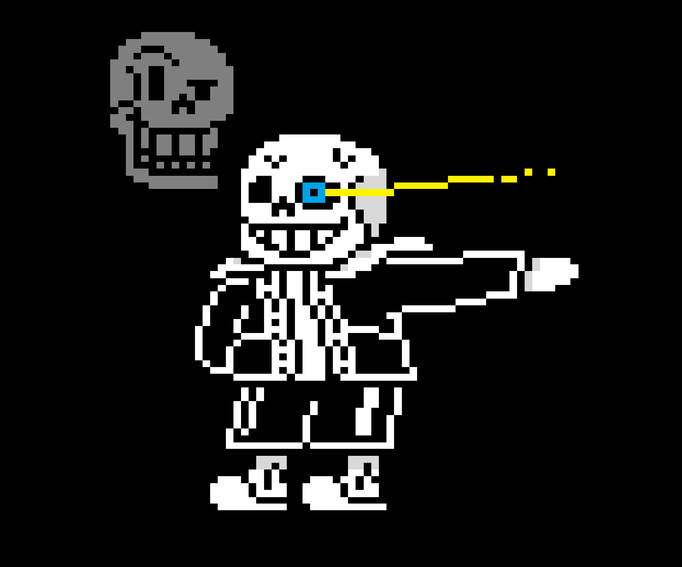 Pepulin79 on Game Jolt: "sans battle pixel art | by me"