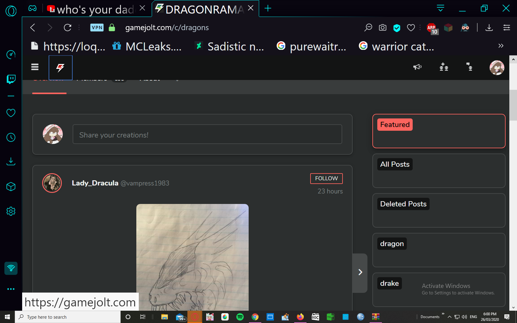 Ashley Xie on Game Jolt: "there called DELETED posts for a reason but ...