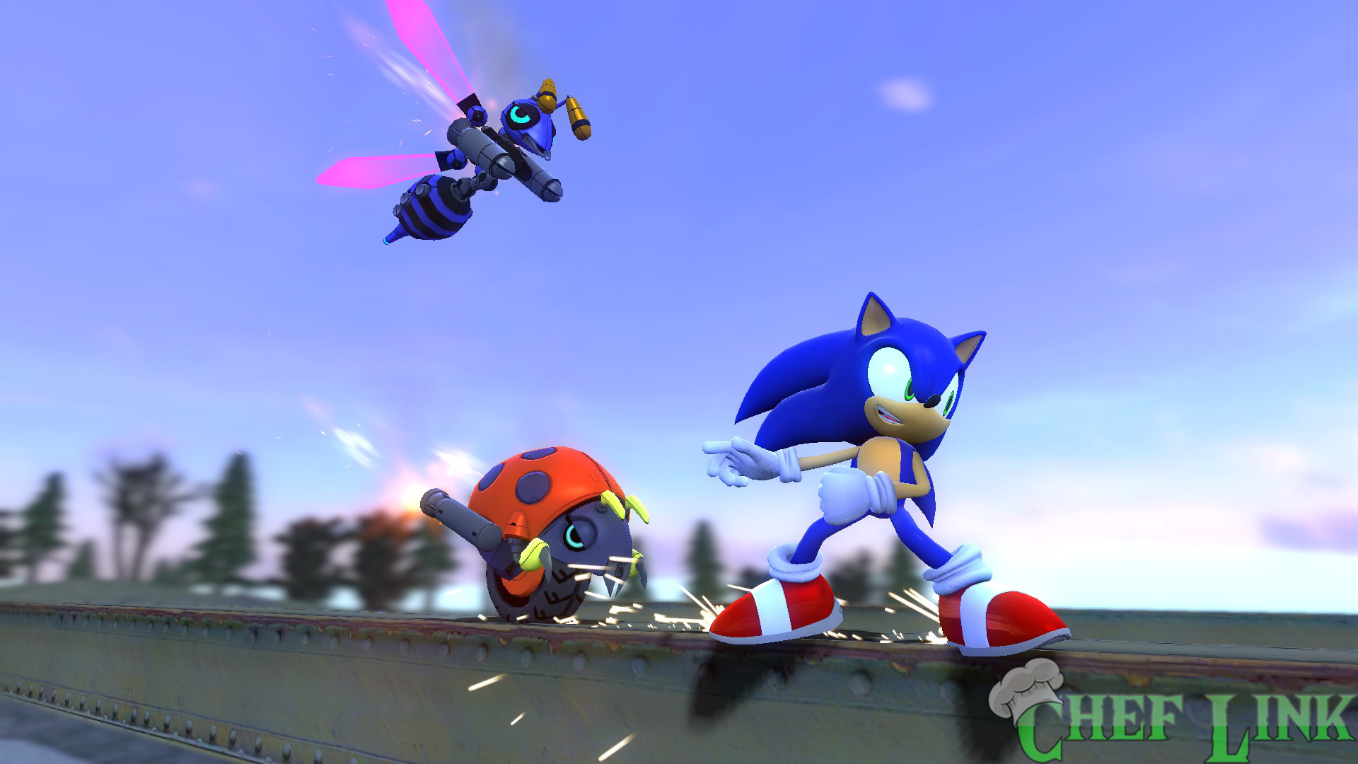 ChefLink🎃 on Game Jolt: "Sonic rail grind chase"