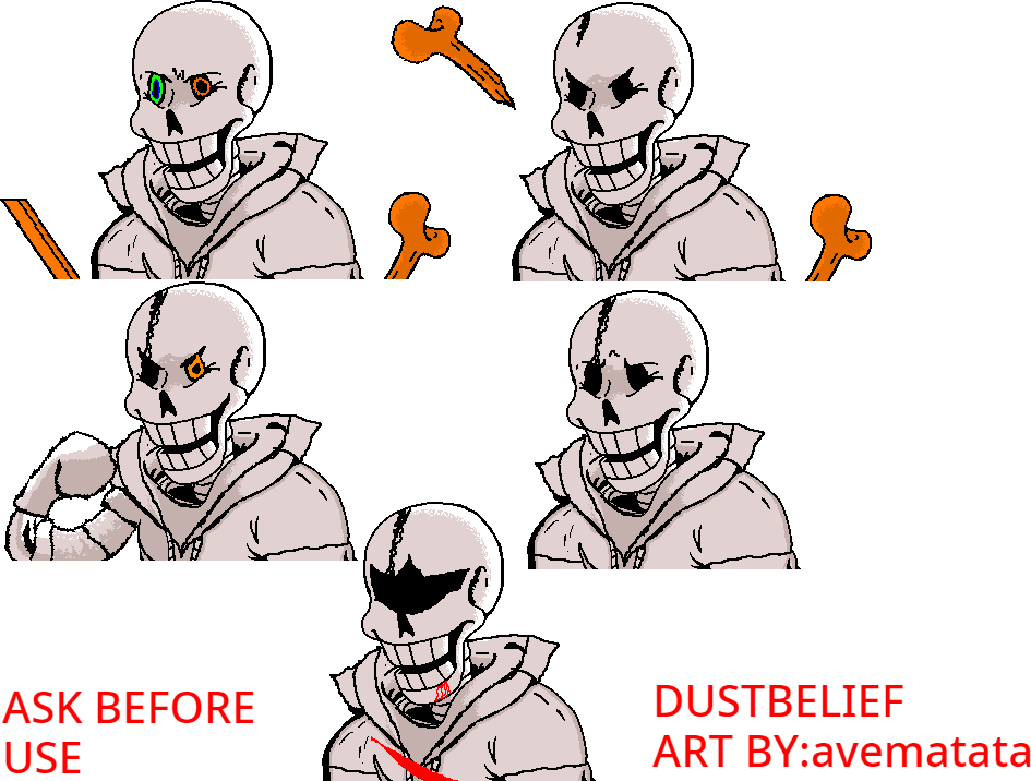 Team HyperTale Studios - avematata on Game Jolt: "DustBelief ART ...