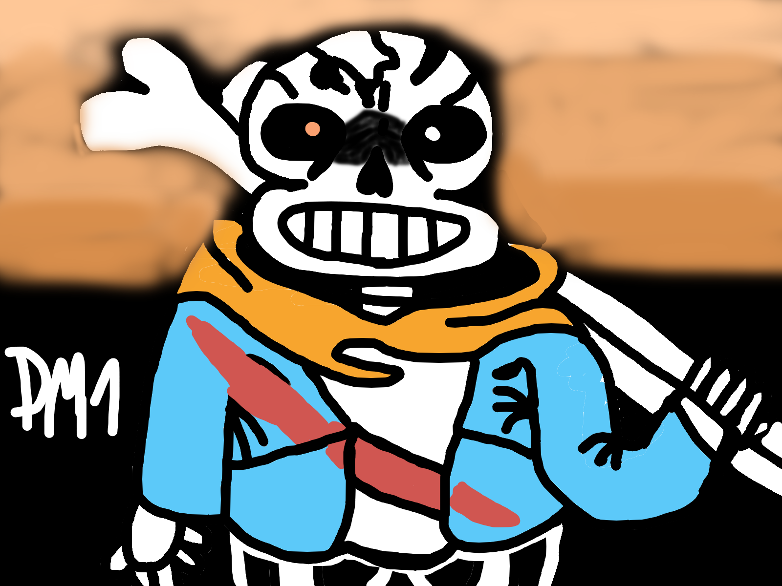 Dominikowski1 on Game Jolt: "Undertale The New Chance Sans Fanart by me ...