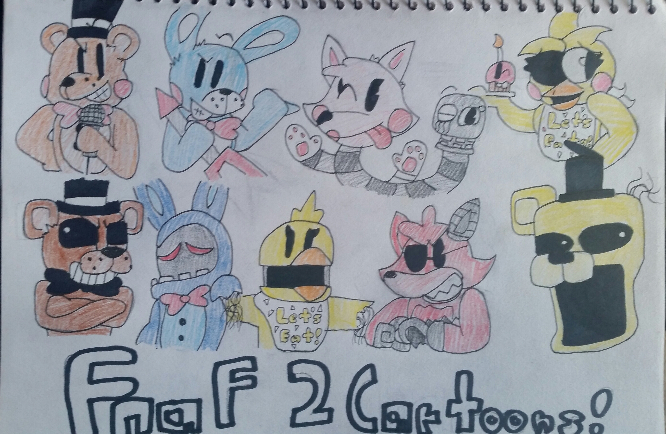 🎃 ThirdTimeLucky 🎃 on Game Jolt: "Fnaf 2 as cartoons! I went for a ...