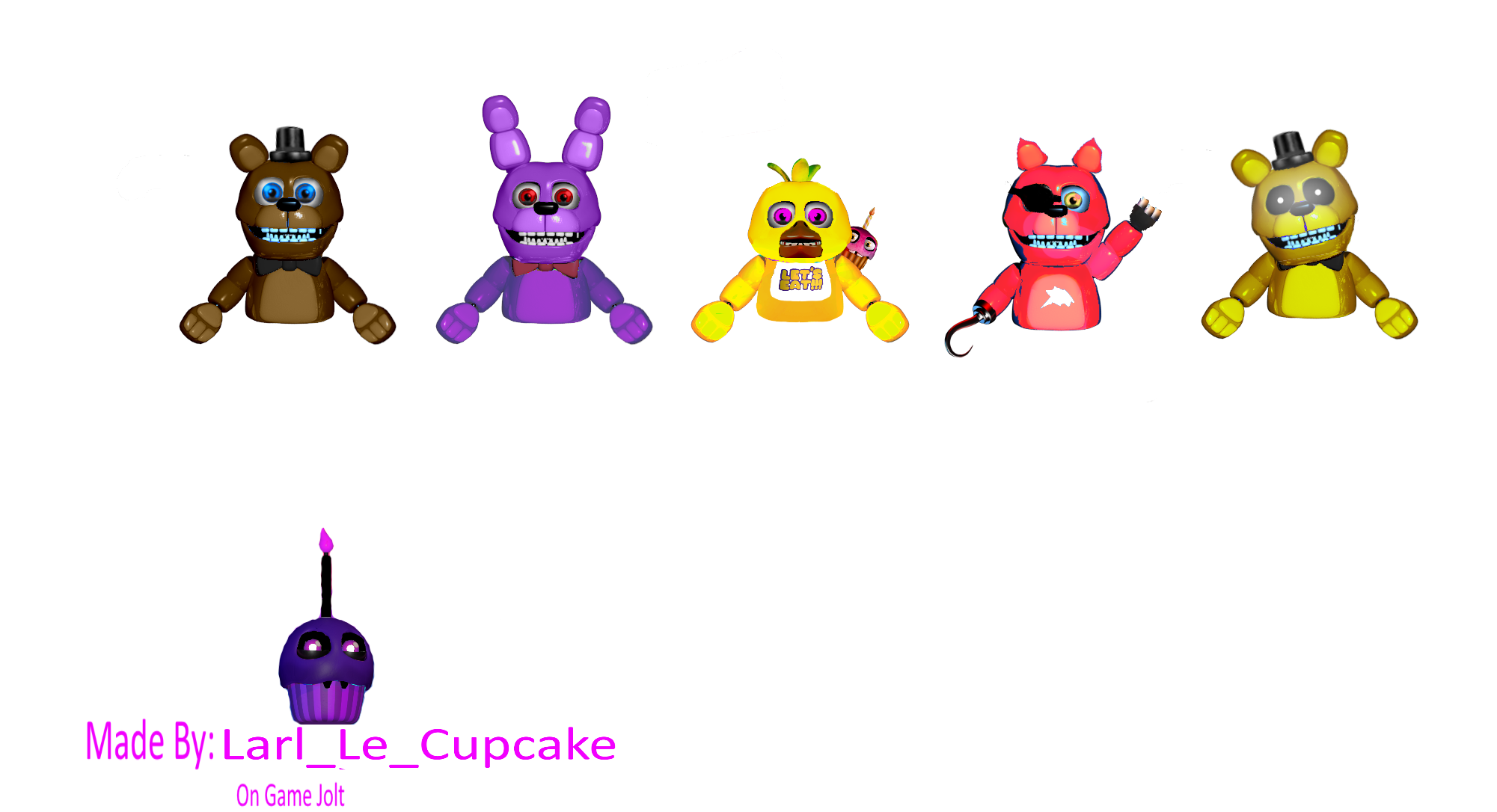 Jack O Larl on Game Jolt: "Ok I Made Fnaf 1 Puppets For Le First Time"