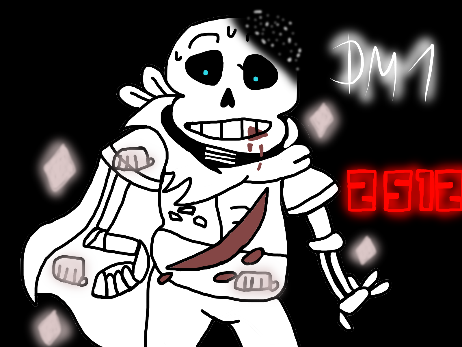 Dominikowski1 on Game Jolt: "Underswap Classic Hurt Sans Fanart by me ...