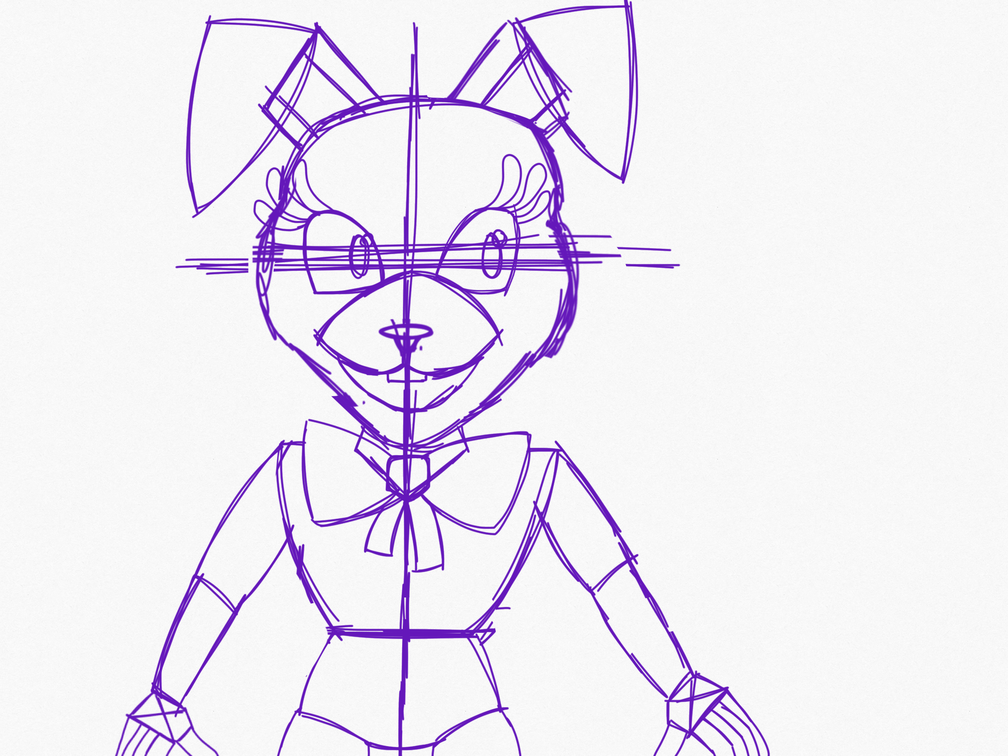 IceygachaQueen on Game Jolt: "A vanny drawing i made. ( skiss + full ...