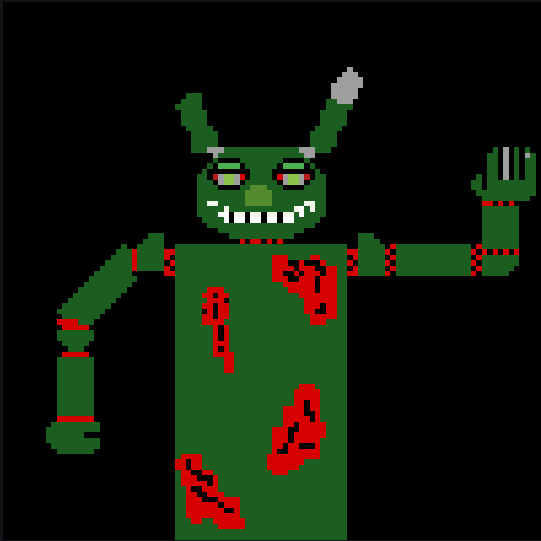 LOLbit 23 on Game Jolt: "i made springtrap's pixel art,hope you all ...