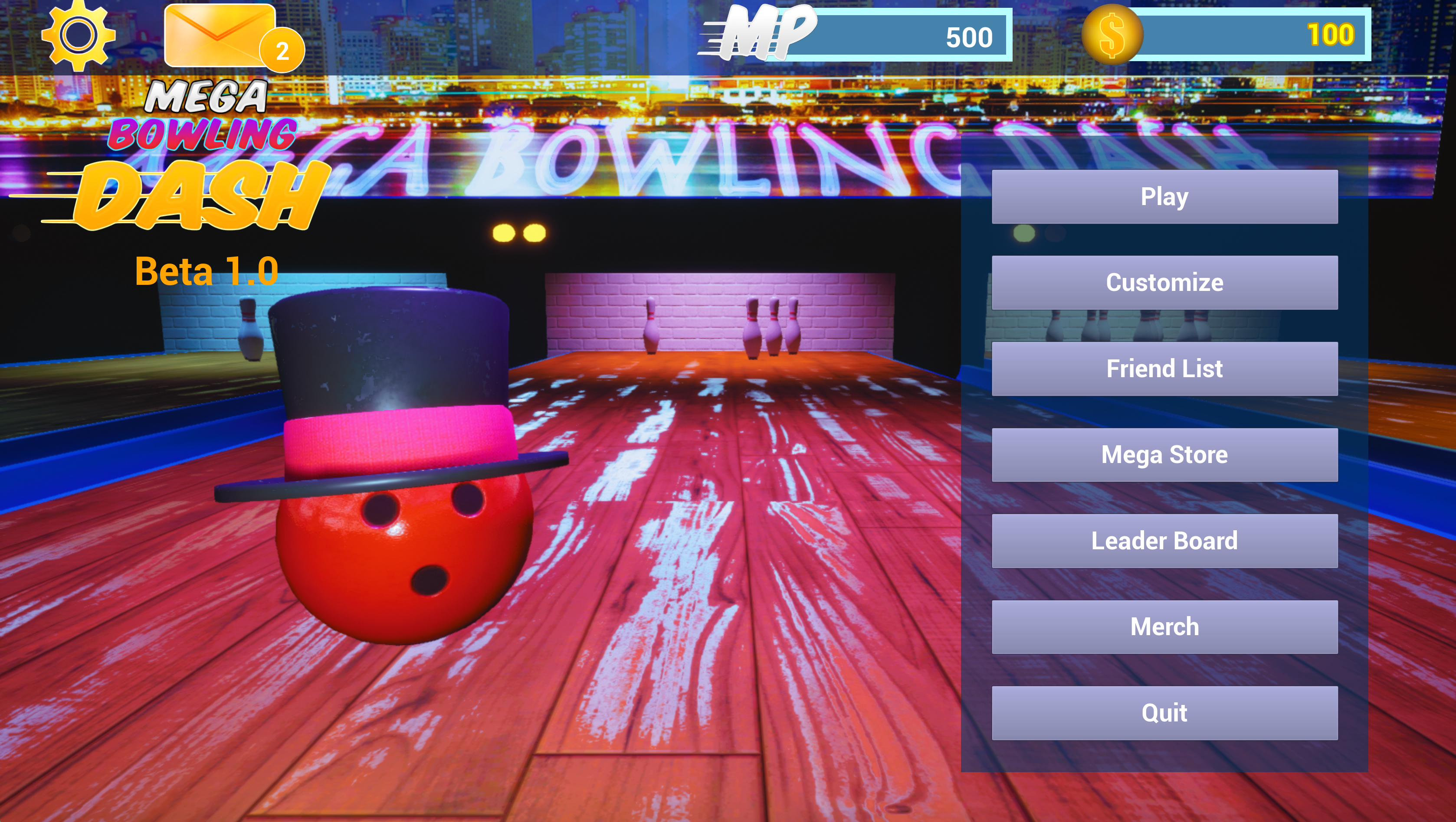 Good afternoon everyone, I spruced up the menu a bit and I'm almost... - Mega Bowling Dash by Nexsle