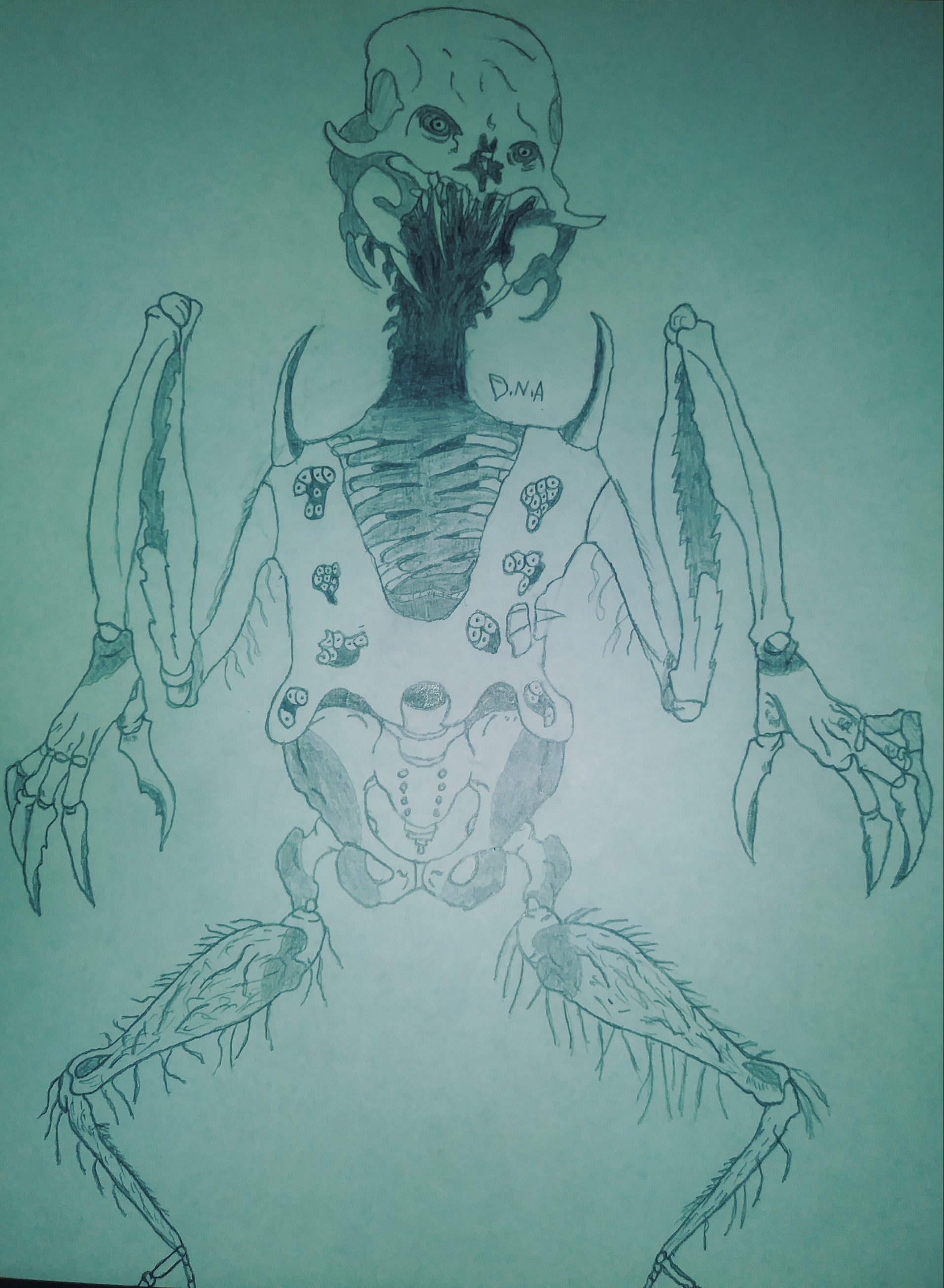 🎃Razer7890🎃 on Game Jolt: "This drawing is of a Mutated Bug Monster ...