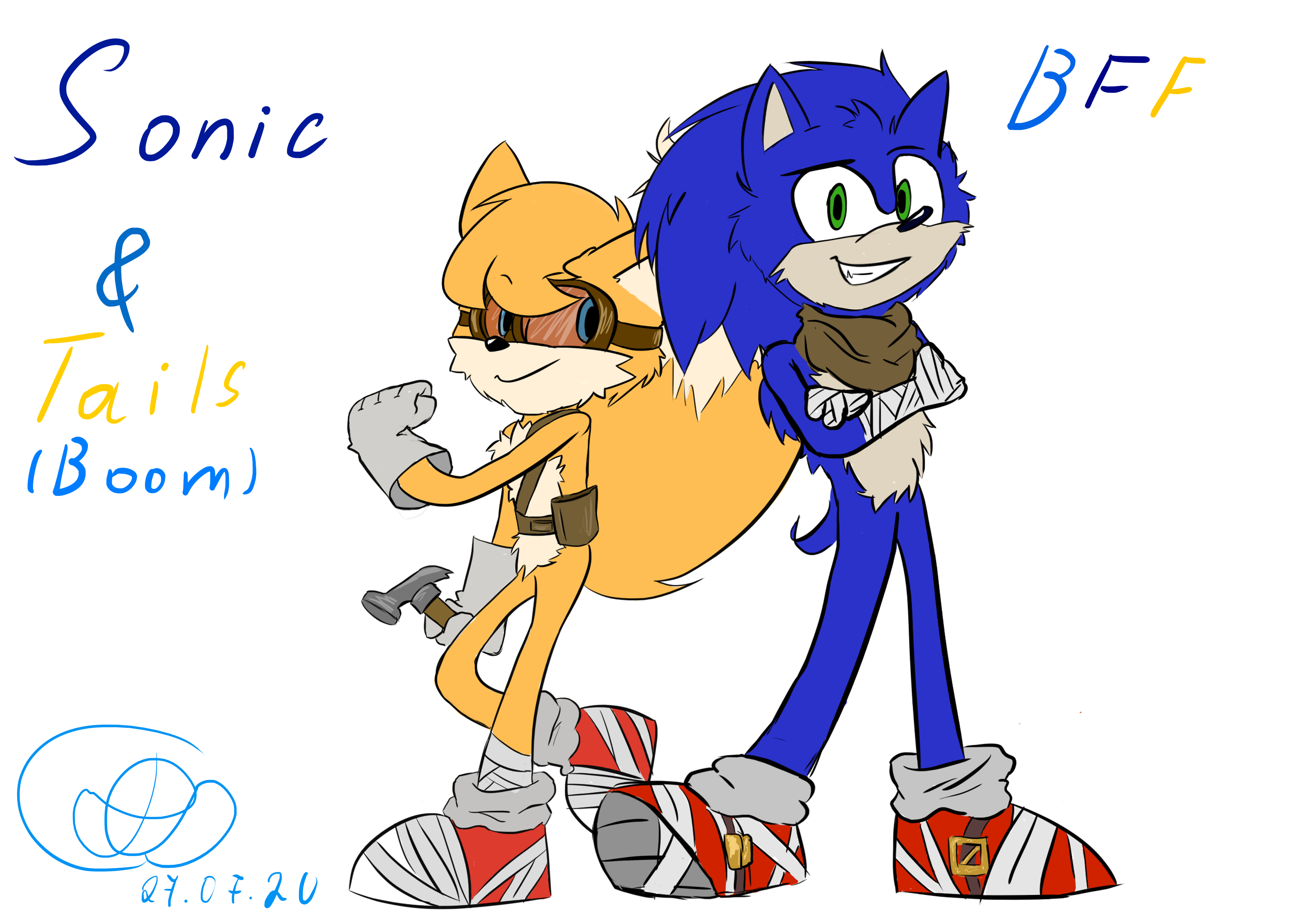 JennieFlower on Game Jolt: "Sonic & Tails-Best Friends Forever!"