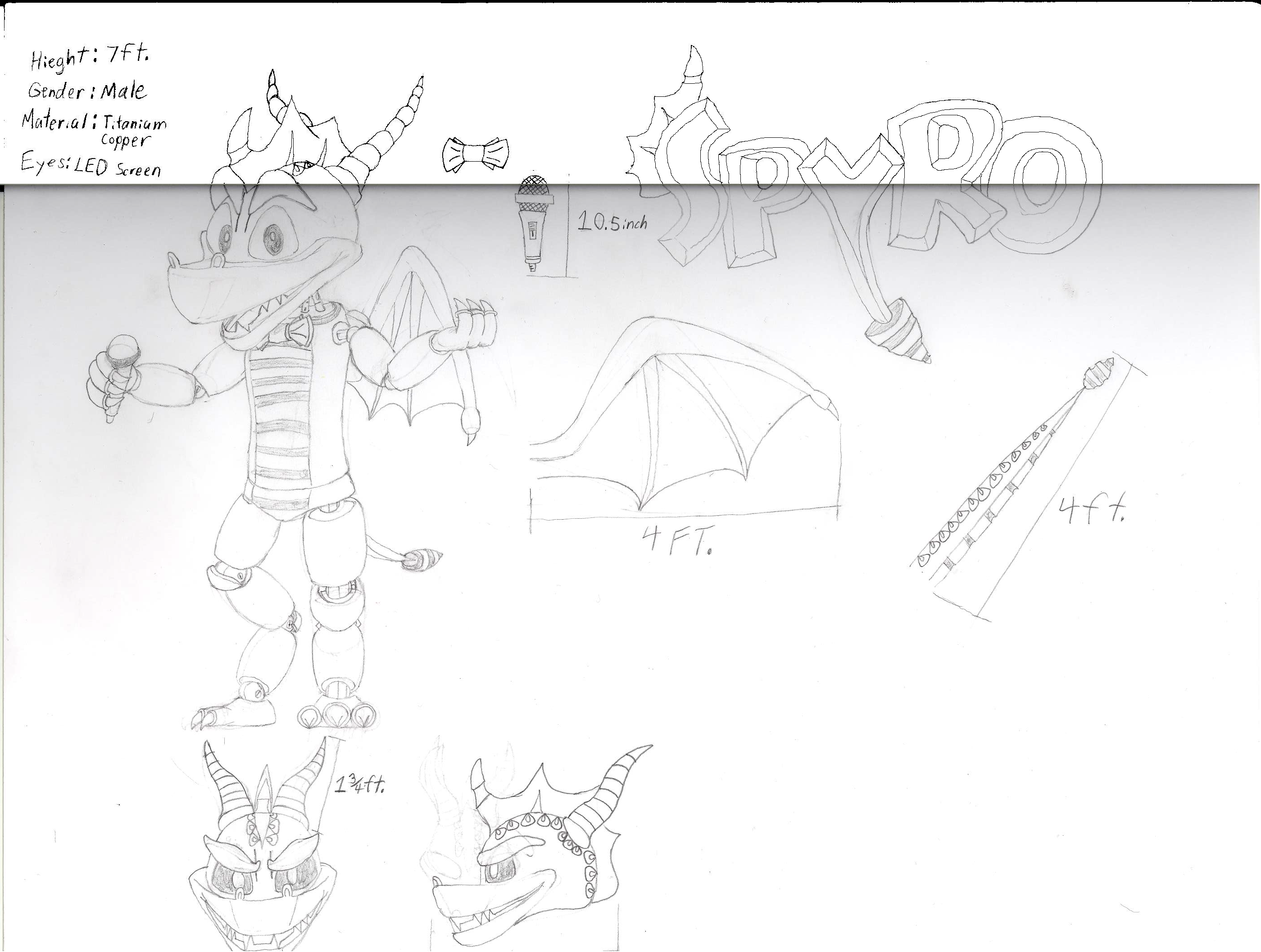 Spyro the Dragon Concept art design - Five Nights at Spyro's (Official ...