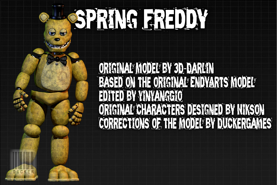 New Model of Spring Freddy! - The Fredbear's Rising by Ducker Games ...