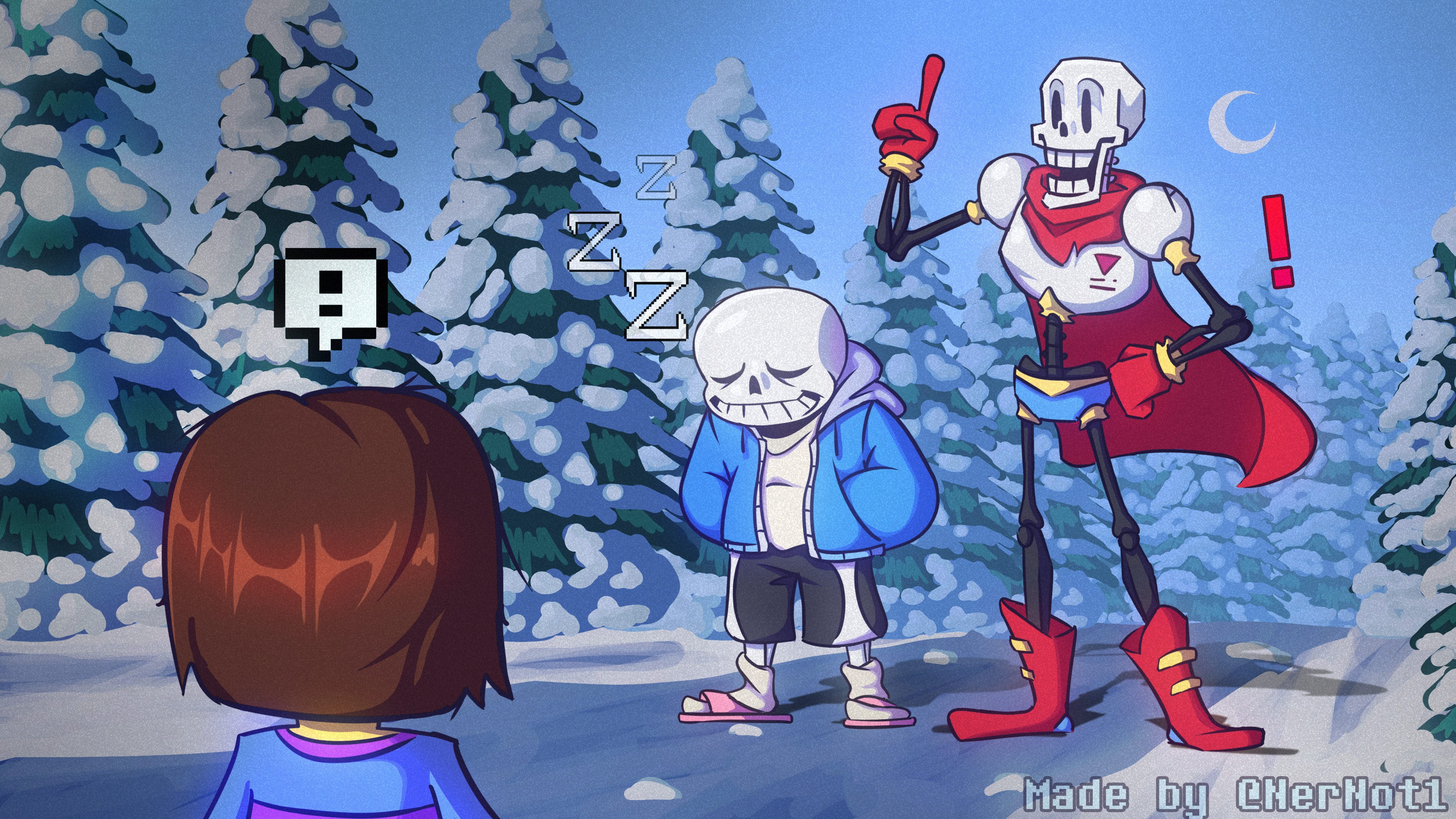 Safebooru - ! 1other 2023 2boys 2d ambiguous gender armor artist name back black shorts blue ...